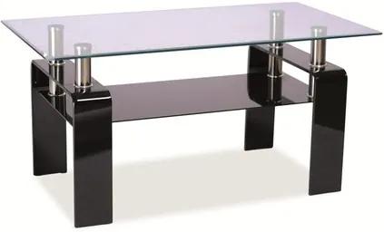 Konferenční stolek STELLA 110x60x55 cm černý