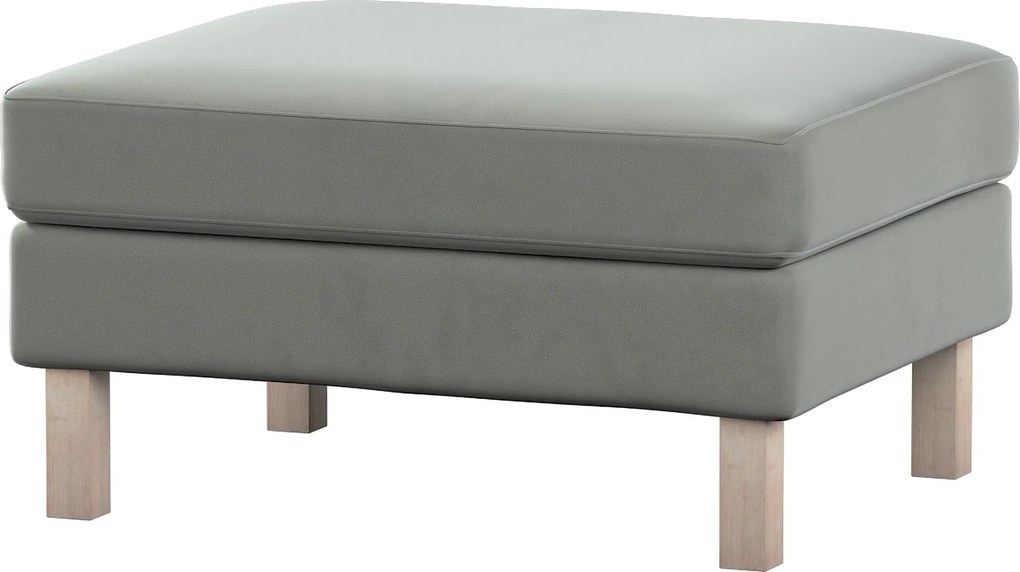 Potah na podnožku IKEA Karlstad barva šedá látka lesklé, sametová