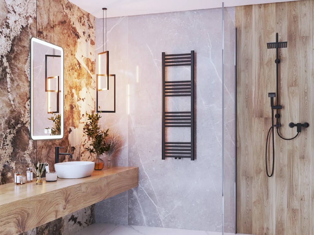 Gamma Erga Simple, topné těleso 1300x400 mm, 441 W, černá, ERG-LAV-SIMP-13040-BK