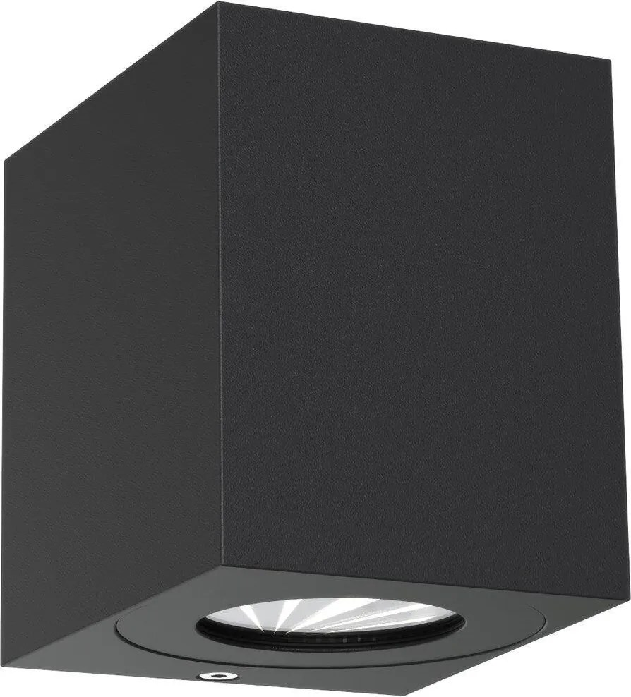 NOR 49711003 Venkovní nástěnné svítidlo Canto Kubi 2 2x6W LED černá čirá - NORDLUX