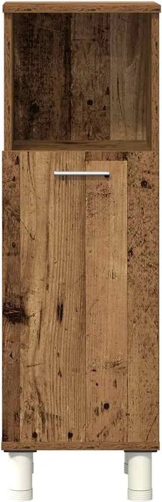 4dílná koupelnová sestava old wood kompozitní dřevo 3328557