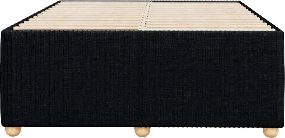 Rám postele bez matrací černá 120x190 cm textil 3284923