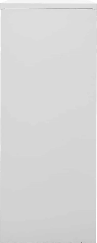 Kancelářská skříň světle šedá 90 x 40 x 102 cm ocel 336406