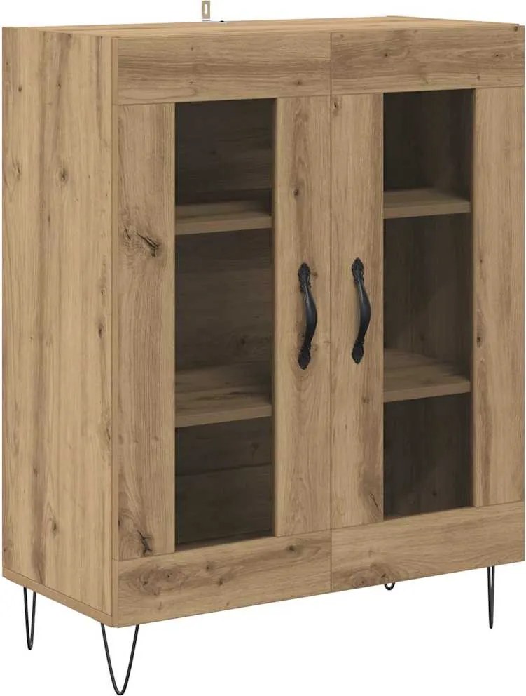 Vysoký bufet 2 ks Artisanový dub 69,5 x 34 x 180 cm 3403166
