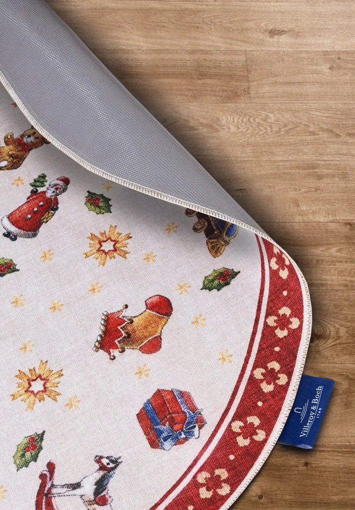 Villeroy & Boch Kusový koberec Toy's delight s potiskem 106192 Red, Multicolor kruh, 150x150 (průměr) kruh, červená, obývací pokoj