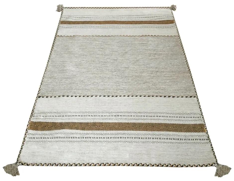 Béžový bavlněný koberec Webtappeti Antique Kilim, 160 x 230 cm