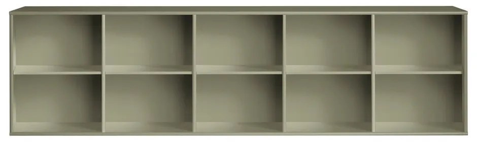 Khaki závěsná knihovna 220x61x42 cm Mistral – Hammel Furniture