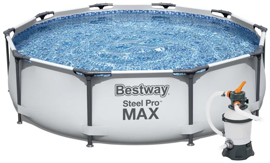 Bazén Steel Pro Max 305 x 76 cm s pískovou filtrací Standard Plus AČNÍ SADA