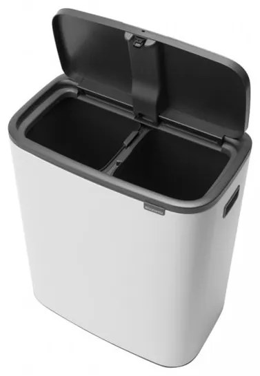 Brabantia BO TOUCH BIN Dotykový odpadkový koš 2x30 l - bílá