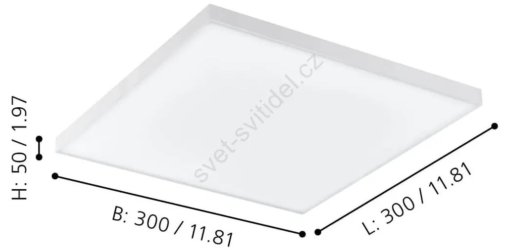 Eglo Eglo 900057 - LED RGBW Stmívatelné stropní svítidlo TURCONA-Z LED/16W/230V EG900057