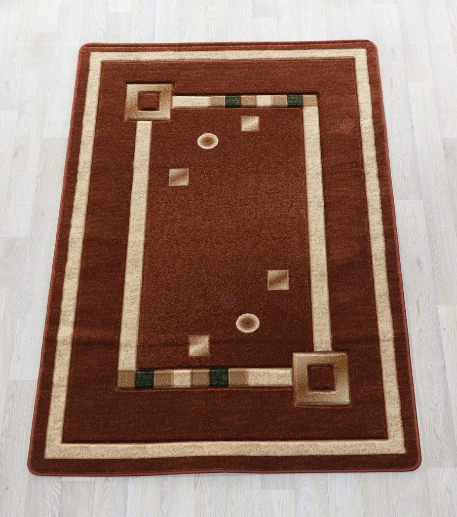 BERFIN Kusový hnědý koberec ADORA 5440V Rozměry: 120 x 180