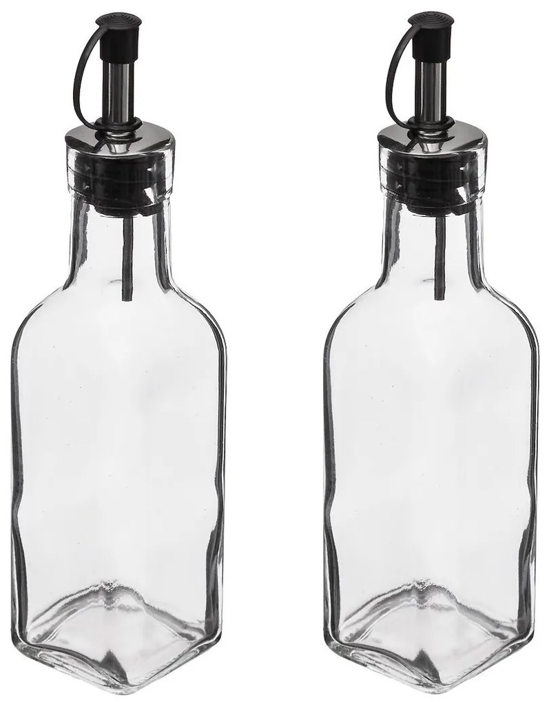 Skleněná láhev na olej/ocet Twin 160 ml sada 2ks