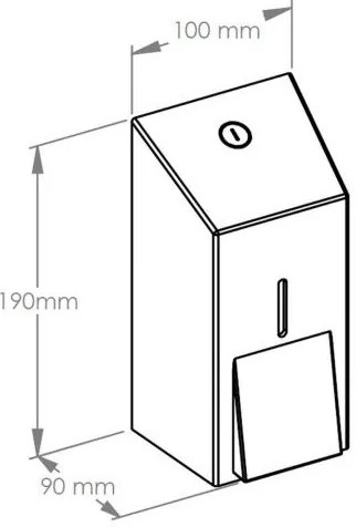 Dávkovač tekutého mýdla MERIDA 400 ml, černý