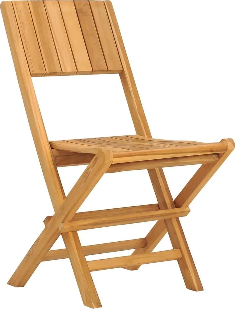 vidaXL Skládací zahradní židle 8 ks 47x61x90 cm masivní teakové dřevo [3155060]