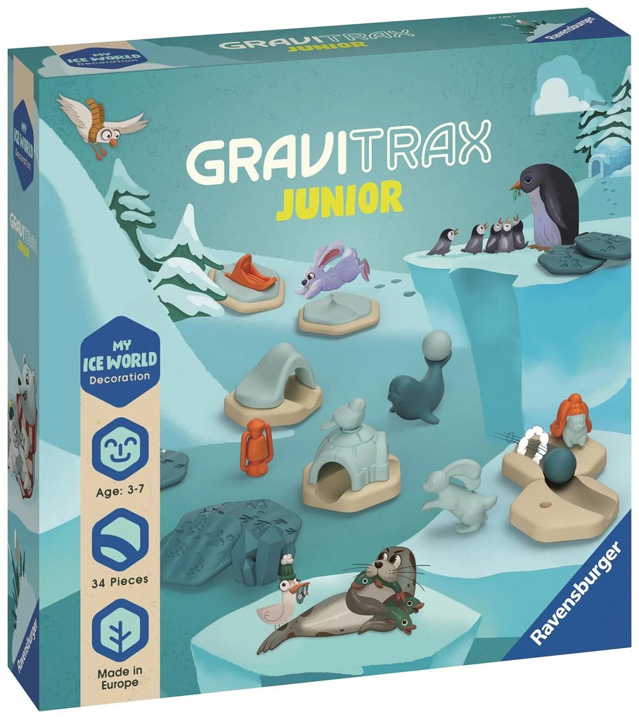 Kuličková dráha ravensburger 237487 gravitrax junior ledový svět