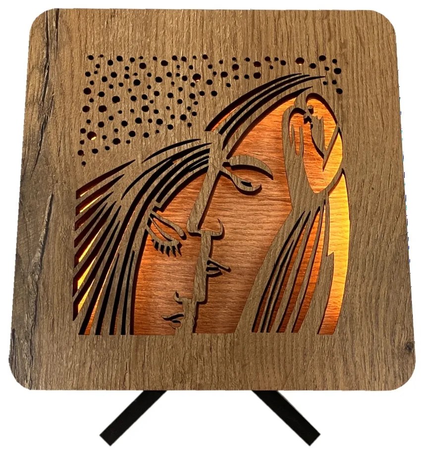 "Romance" lampa 19x19cm provedení povrchu: dub světlý