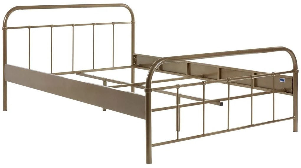 OnaDnes -20% Bronzová kovová postel Vipack Boston 140 x 200 cm