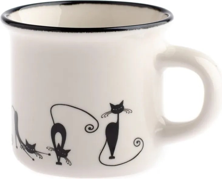 Porcelánový hrnek Dakls Cats Emily, 75 ml
