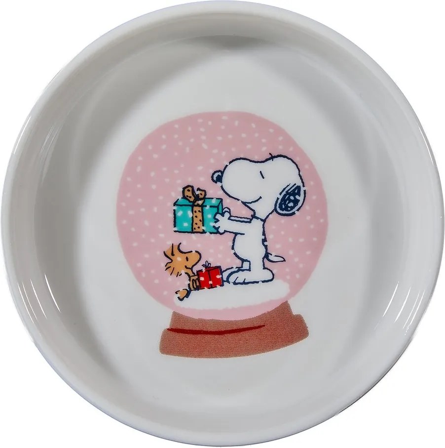 PEANUTS Talířek na šperky kulatý Snoopy v sněhové kouli 10 cm