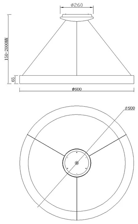 Mantra Niseko II, závěsné kruhové svítidlo LED 66W, 2700-5000K, dálk. ovládání, zlatá, průměr 90cm