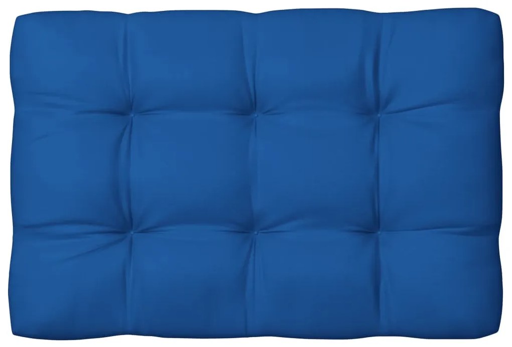 314419 vidaXL Poduška na pohovku z palet královská modrá 120 x 80 x 10 cm