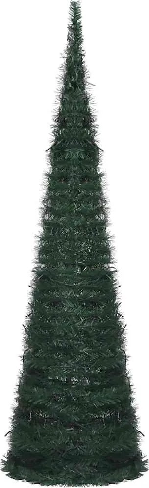 Pop-up umělý vánoční stromek s LED osvětlením zelený 150 cm 321523