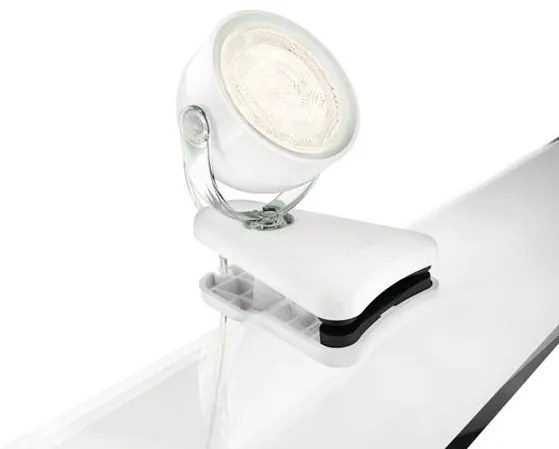 LED stolní bodová lampa s klipem DYNA, bílá Philips DYNA 532313116