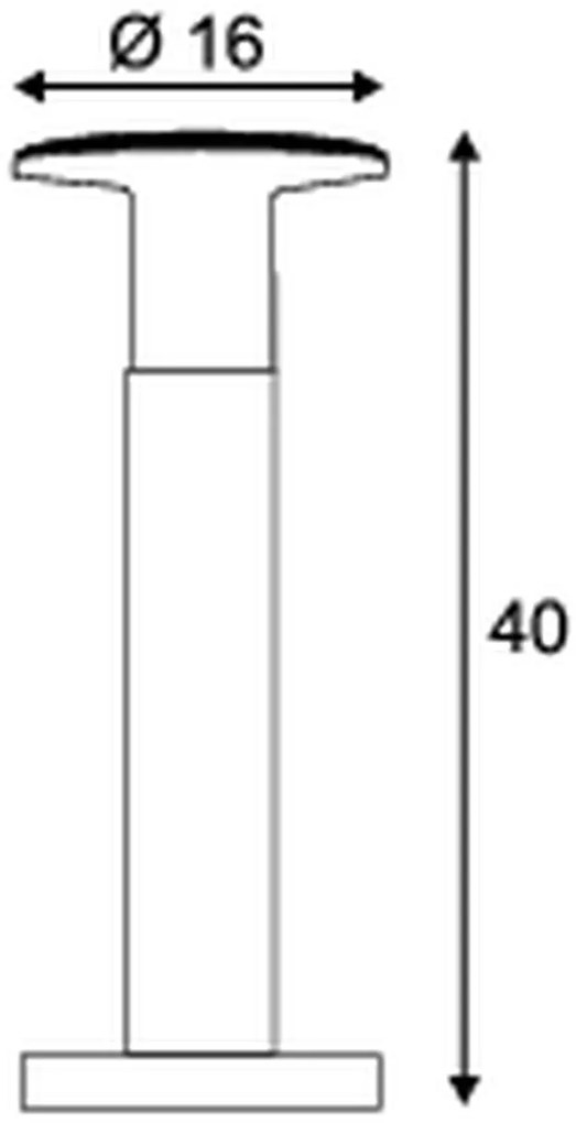 SLV 228935 Alpa Mushroom, venkovní sloupkové svítidlo, 1x24W E27, kamenná šedá, IP55, 40cm