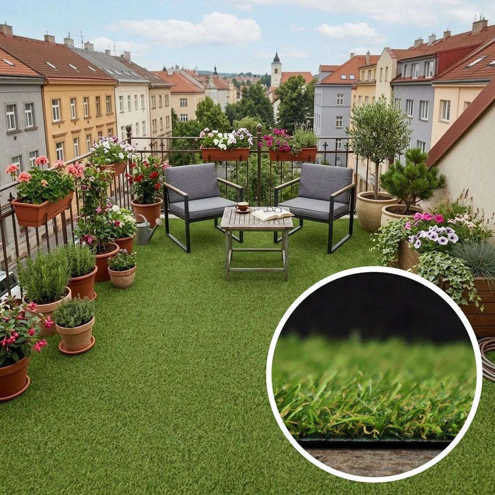 Betap, Umělá tráva Robina New, vyříznout kruh, šíře 2m,4m, zelená