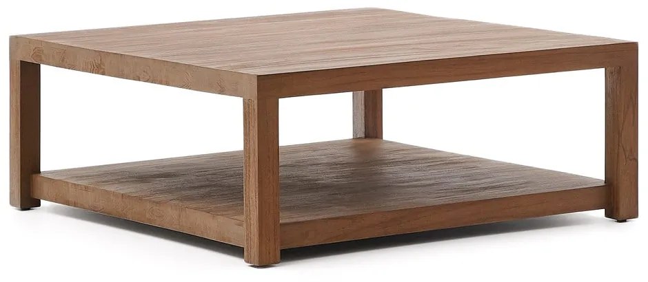 Konferenční stolek z teakového dřeva v přírodní barvě 90x90 cm Sashi – Kave Home