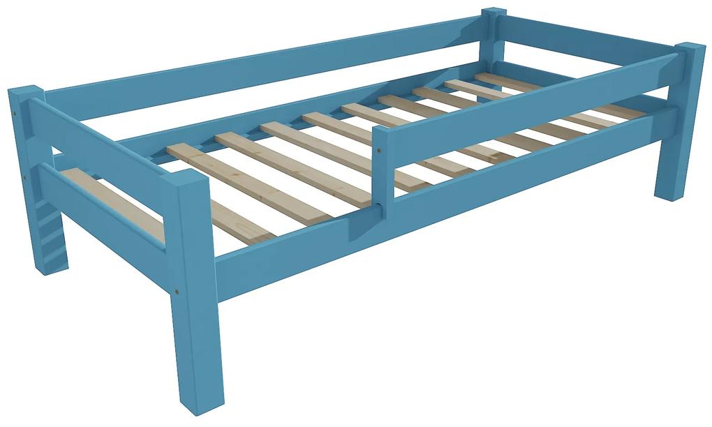 Vomaks Dětská postel 8X8 01C se zábranou Rozměr: 100 x 200 cm, Barva: bezbarvý lak