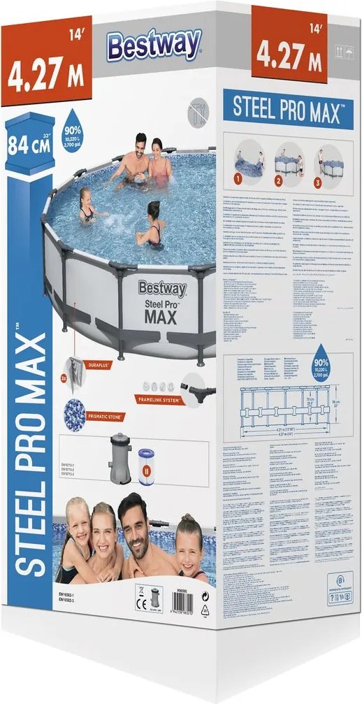 Nadzemní bazén Steel Pro Max 3v1 427 x 84 cm BESTWAY 53365
