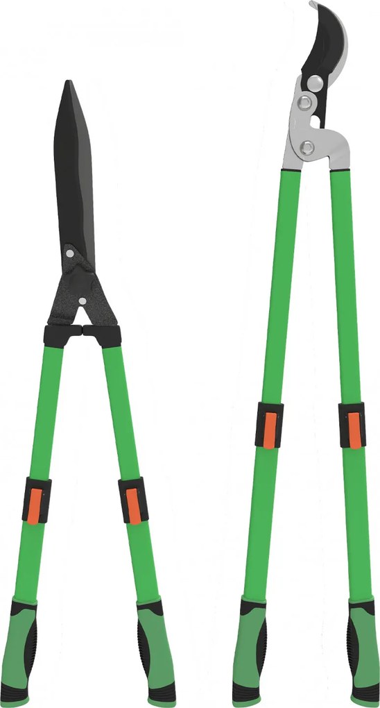 Outsunny Sada nůžek na živý plot | černá + zelená