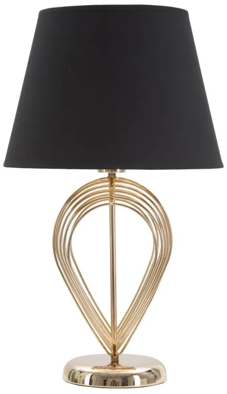 Stolní lampa Mauro Ferretti Diam Tall, 32,5x53,5 cm, zlatá/černá