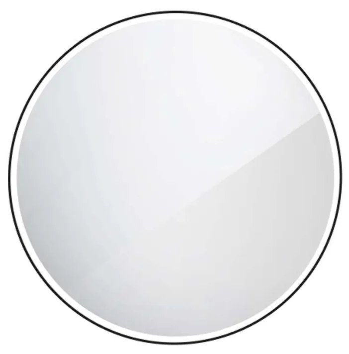 Nimco - Zrcadlo s LED osvětlením, průměr 80 cm, matná černá ZPC 28002R-90