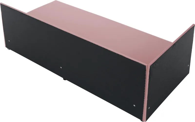 Válenda AURIA UNI 90x200 s úložným prostorem, růžová Trinity 19 Kondela 0000395667