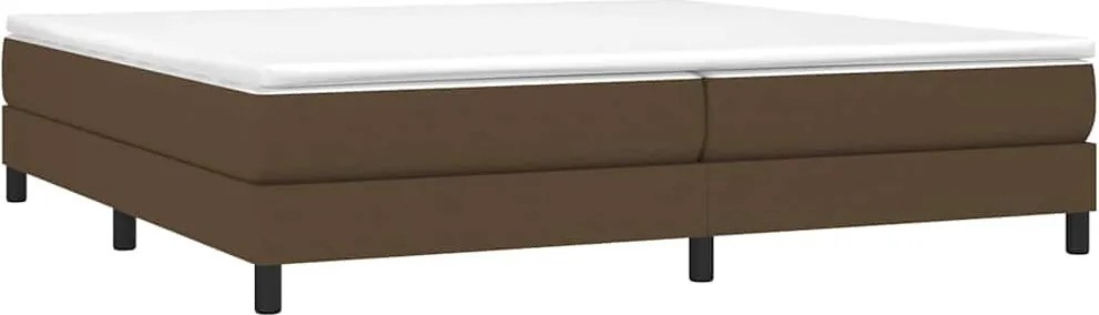 Rám postele s boxspringem tmavě hnědý 200 x 200 cm textil 3120543