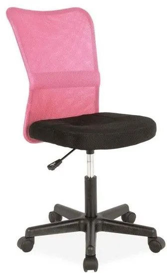 Kancelářská otočná židle Q-121 - růžová