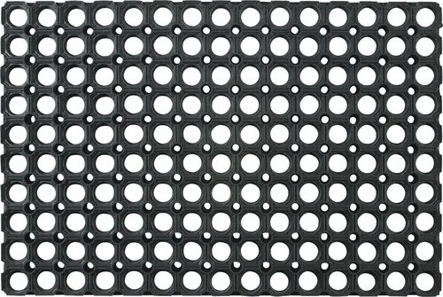 Gumová rohožka Domino voštinová čierna 40x60 cm