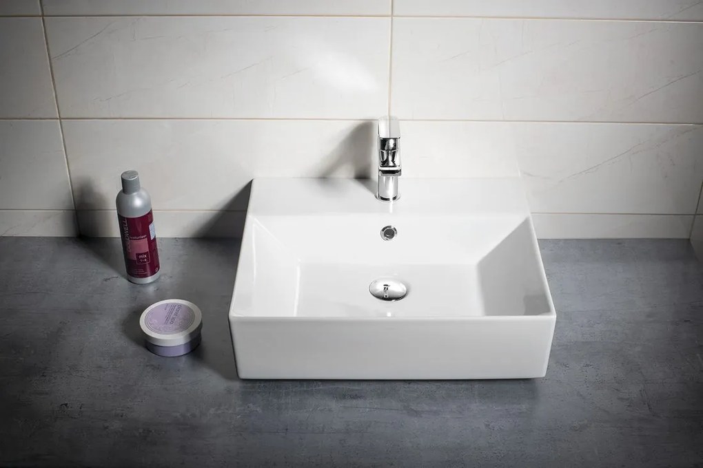 Aqualine, SISTEMA Keramické umyvadlo 50x42cm, 10SF50051
