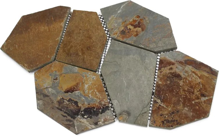 ALFIstone Kamenná dlažba, multicolor břidlice, tloušťka 1,5-2,5 cm, II. jakost, BL102B