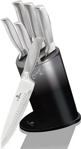 BERLINGERHAUS Sada nožů ve stojanu Black Silver Metallic Line BH-2283 6 ks