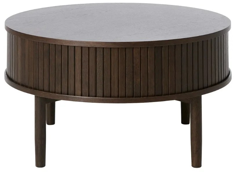 Designový konferenční stolek Palomino 85 cm tmavě hnědý dub