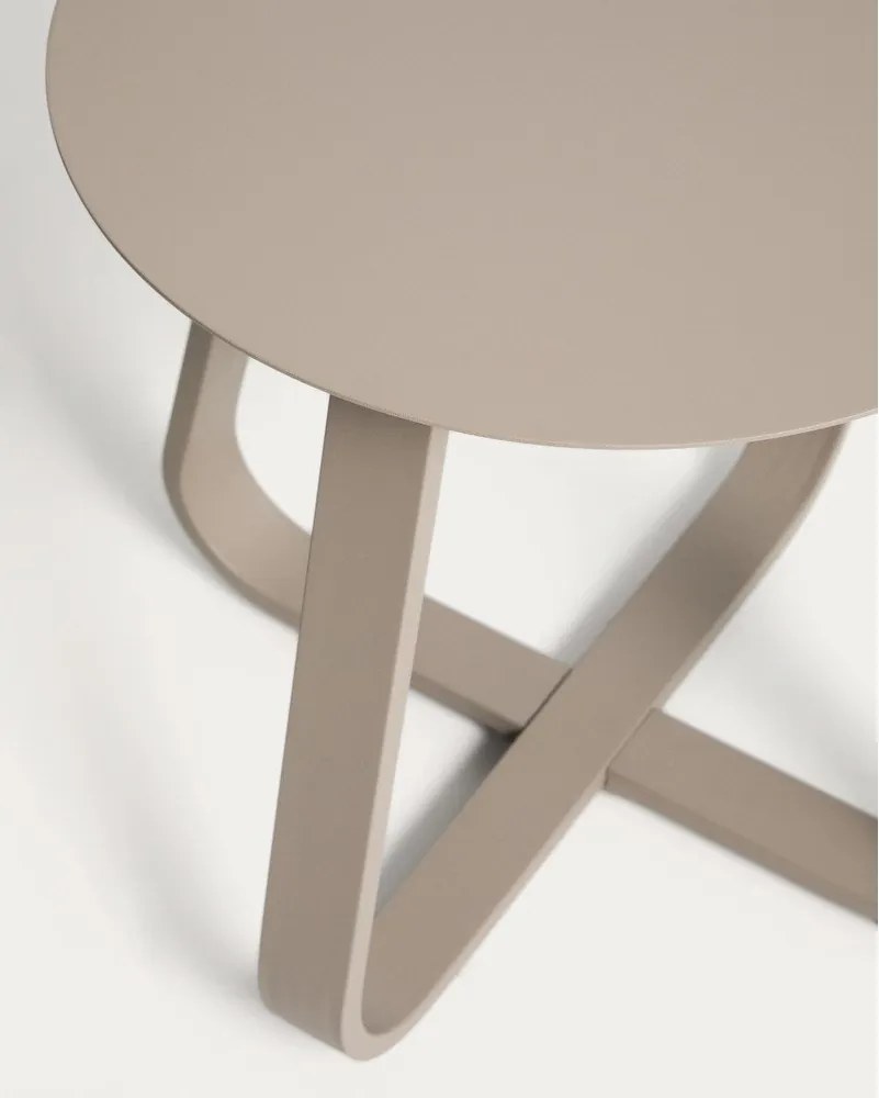 Kovový kulatý zahradní stolek ø 48 cm Tamaris – Kave Home