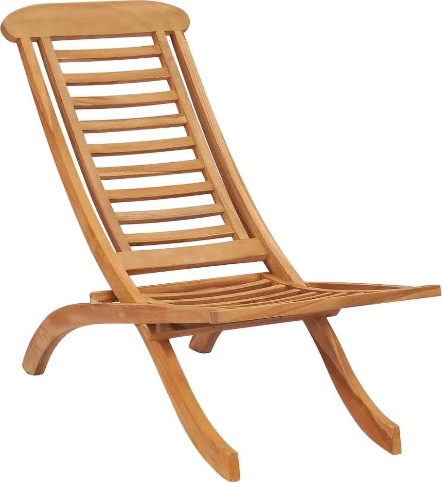 vidaXL Skládací zahradní židle 50 x 90 x 69 cm masivní teakové dřevo [319163]