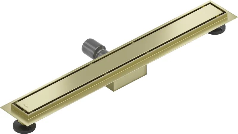 Mexen Flat, lineární podlahový žlab 50 cm, M13, zlatá matná, 1A10050-15