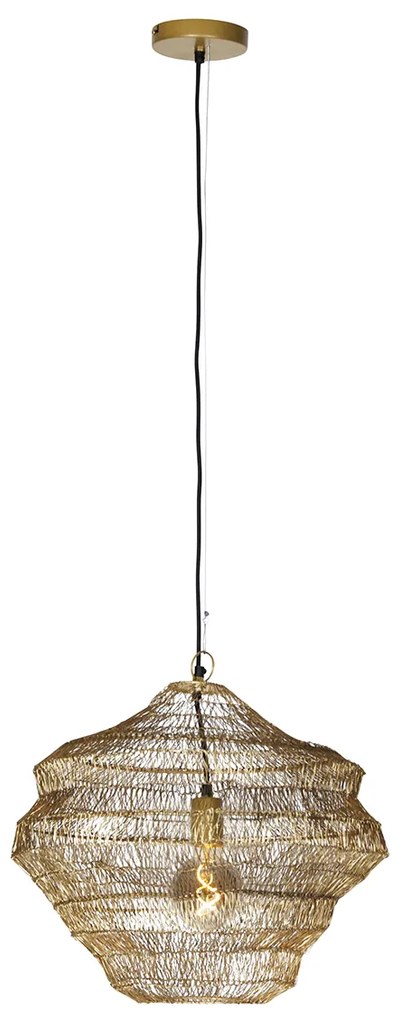 Orientální závěsná lampa zlatá 45 cm x 40 cm - Vadi