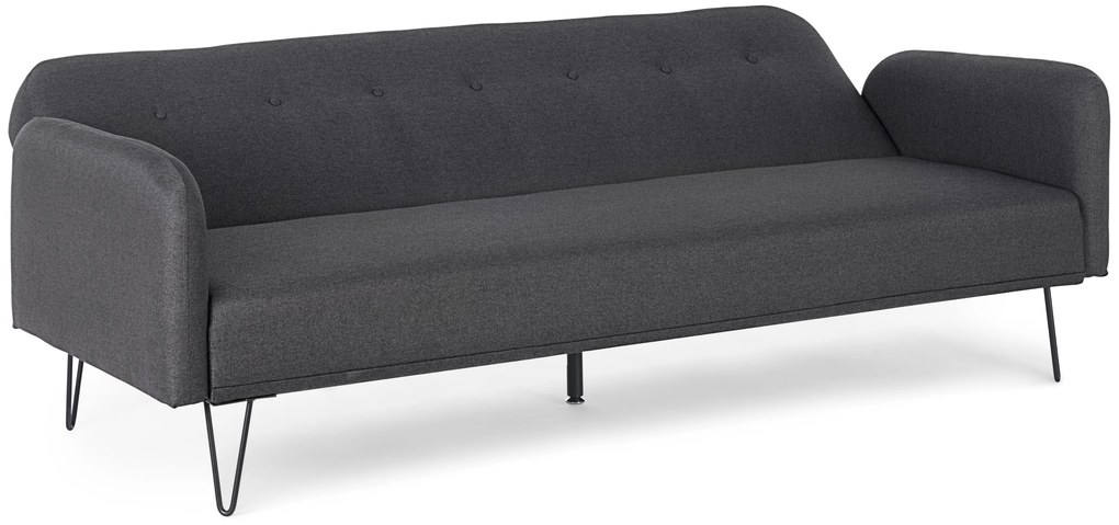 BIZZOTTO Rozkládací pohovka BRIDJET 200 cm černá 0735213