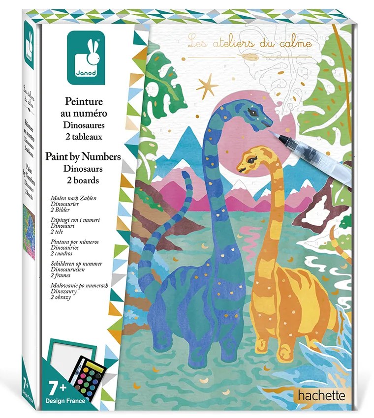 Janod Atelier Sada Maxi Malování s čísly Dinosauři od 7 let