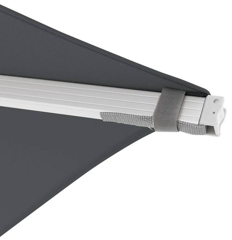 Slunečník DOPPLER Expert 3 x 3 m výkyvný s boční tyčí antracit T840